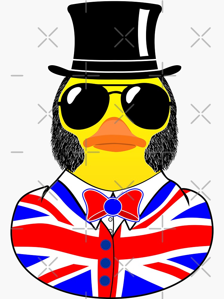 "John Bull Rubber Duck Ducky " Sticker for Sale by BigTime | Redbubble