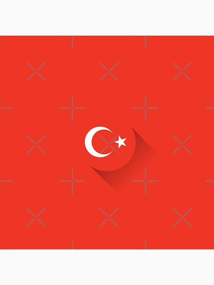 "Turkey Flag" Sticker by artworkbyrihen | Redbubble