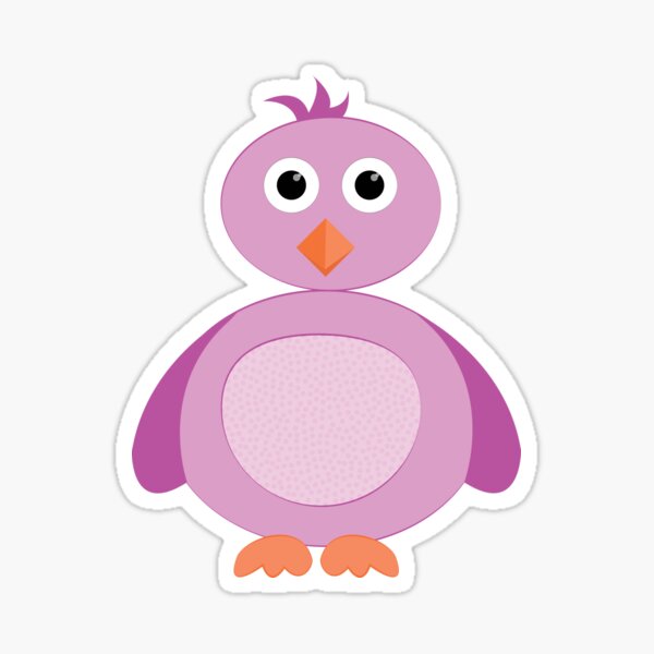 "Cute Little Pink Bird" Sticker for Sale by magicpixels | Redbubble