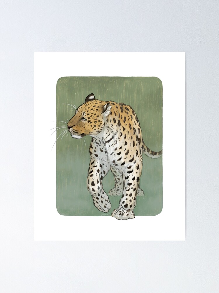 "Endangered Species - Amur Leopard" Poster for Sale by StinaB | Redbubble