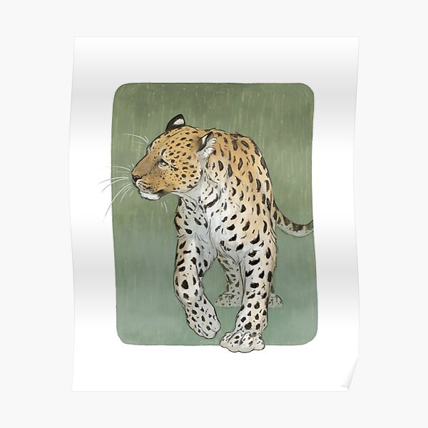 "Endangered Species - Amur Leopard" Poster for Sale by StinaB | Redbubble