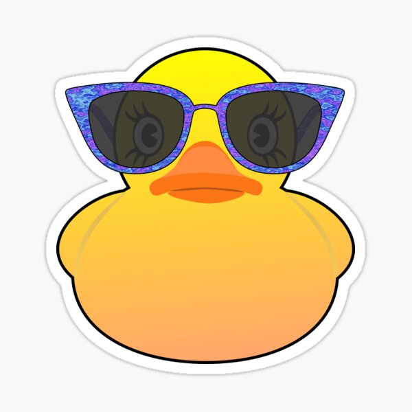 "Rubber Duck Ducky" Sticker by BigTime | Redbubble