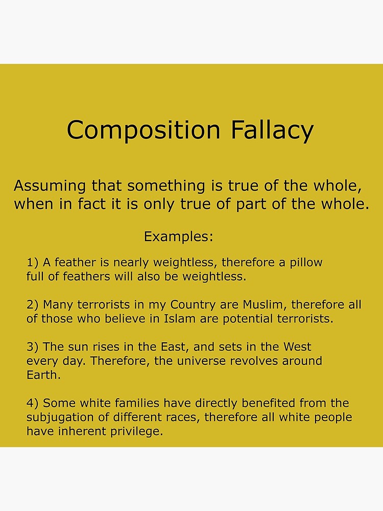 Composition Fallacy Premium Matte Vertical Poster sold by Lonni ...