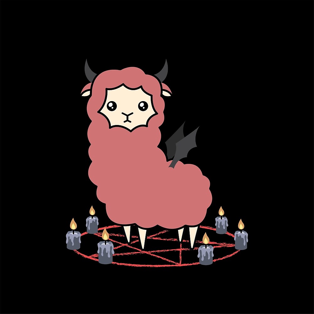 "Llama demon" by Laura Nagel | Redbubble