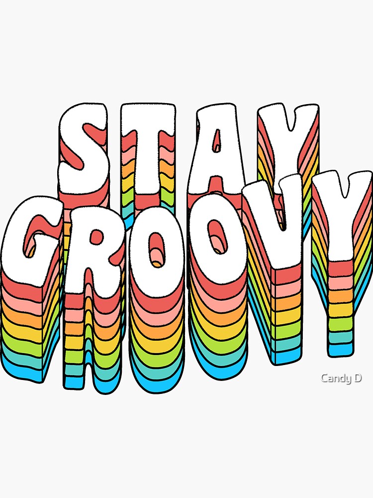 "Stay Groovy VSCO Sticker" Sticker for Sale by inkha | Redbubble