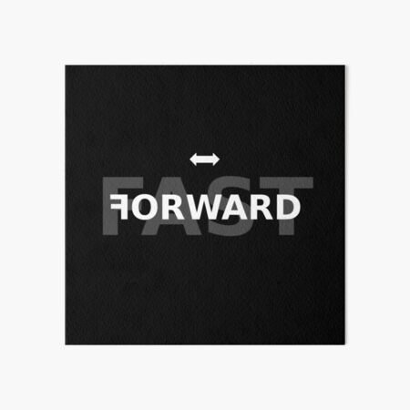 "Fast Forward Word Funny With Arrows" Art Board Print for Sale by ...