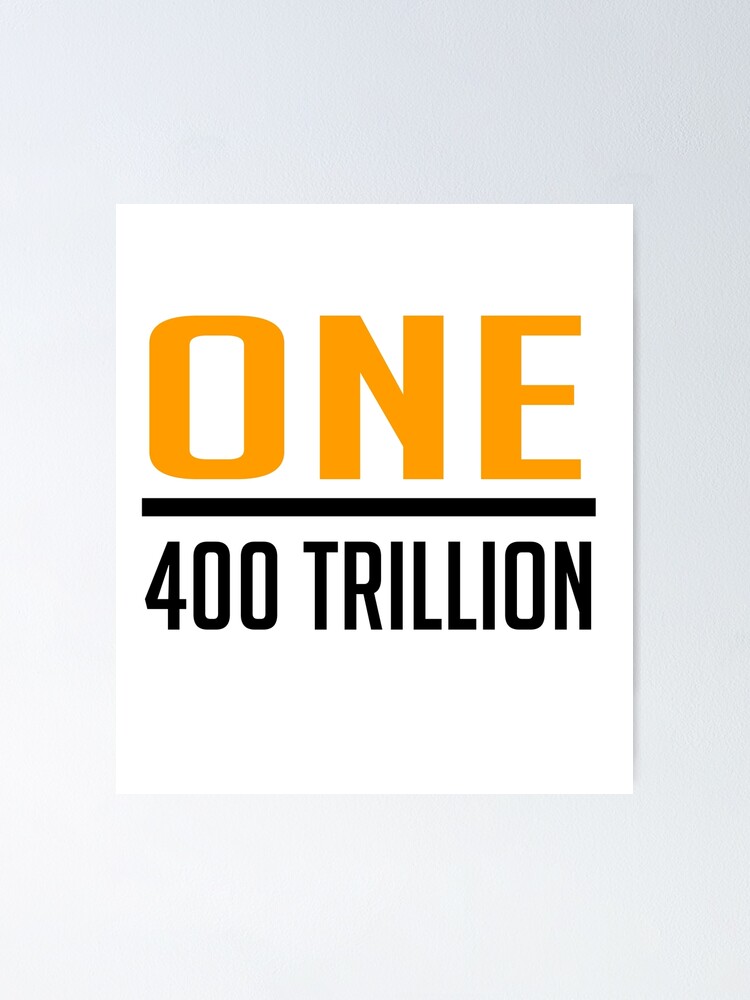 "One in 400 Trillion | Garyvee" Poster by swapnilmankame | Redbubble