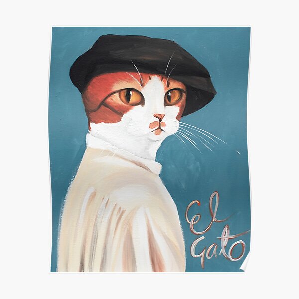 Póster «El Gato, artista del gato, pintor de los gatos.» de ...