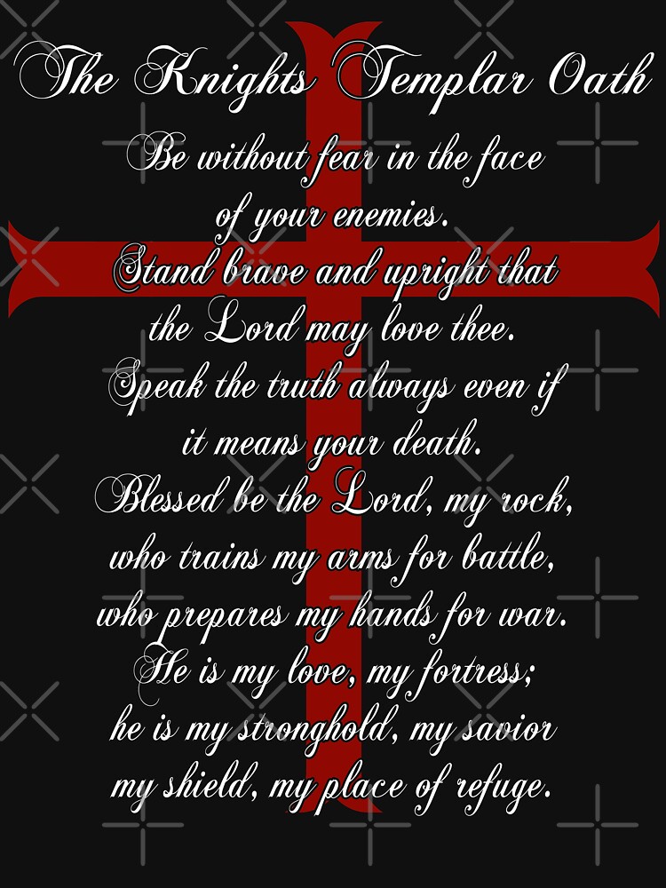 "Knight Templar Oath" Essential T-Shirt for Sale by LeNew | Redbubble