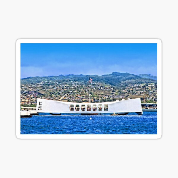 "USS Arizona Memorial" Sticker by djphoto | Redbubble