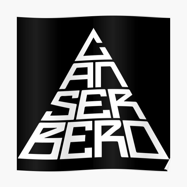 Póster «CANSERBERO | Camisetas Logo » de hidoggy | Redbubble