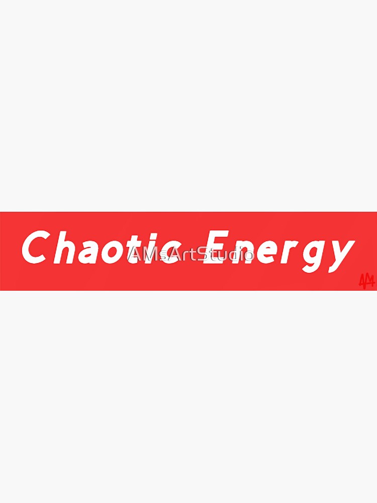 "Chaotic Energy" Sticker by AMsArtStudio | Redbubble