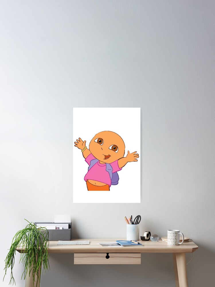 "bald dora " Poster for Sale by henri1289 | Redbubble