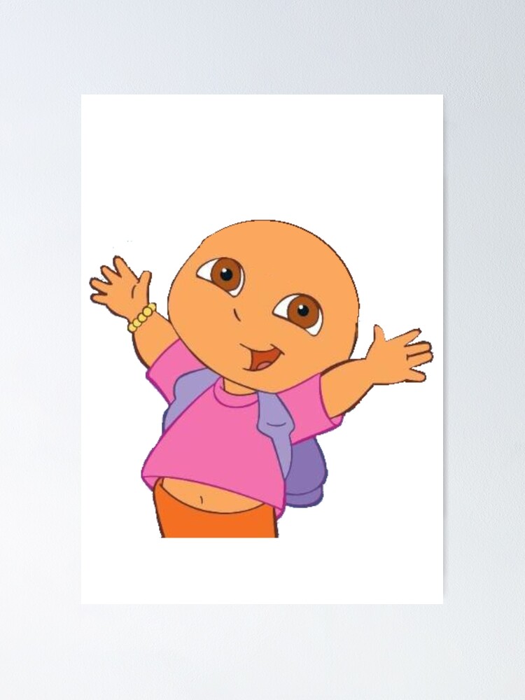"bald dora " Poster for Sale by henri1289 | Redbubble