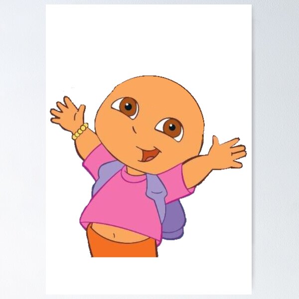 "bald dora " Poster for Sale by henri1289 | Redbubble