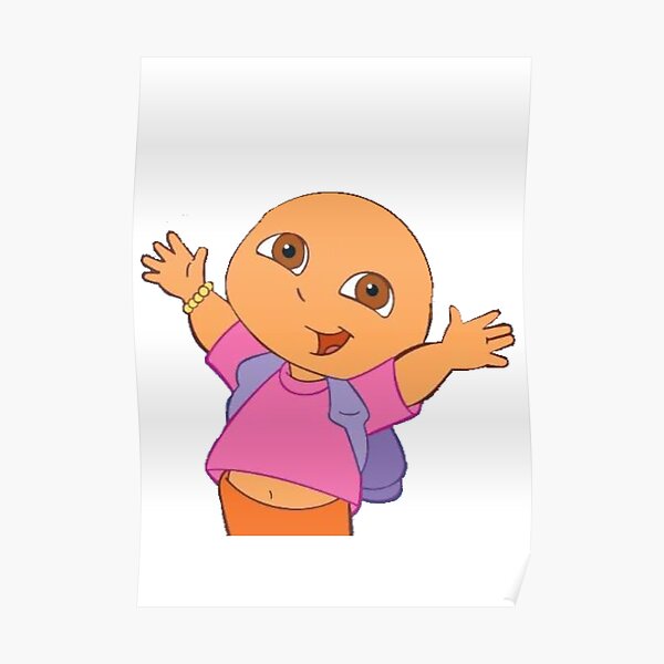 "bald dora " Poster for Sale by henri1289 | Redbubble