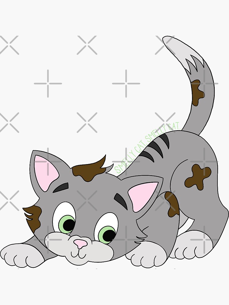 "Smelly Cat" Sticker by reagansparks | Redbubble