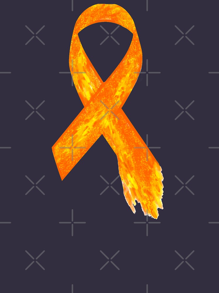 "CRPS Awareness Ribbon Orange Symbol" T-shirt by raizepeace | Redbubble ...