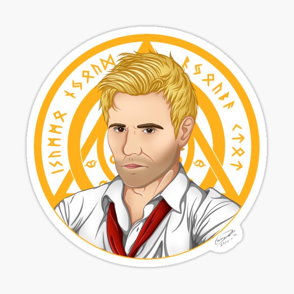 "John Constantine Hellblazer " Sticker for Sale by DenysDoodles | Redbubble