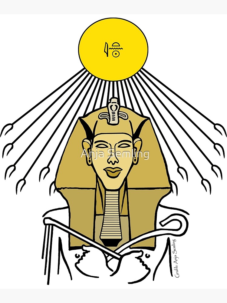 "ECHNATON I Egypt Sun King" Poster by hayta | Redbubble