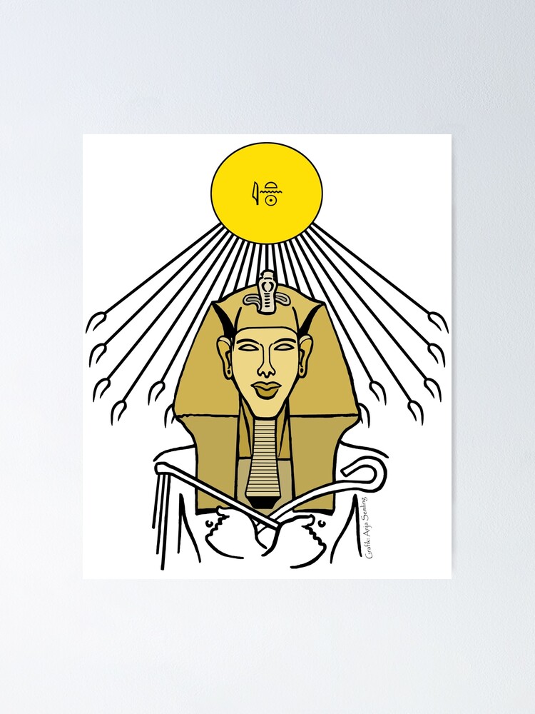 "ECHNATON I Egypt Sun King" Poster by hayta | Redbubble