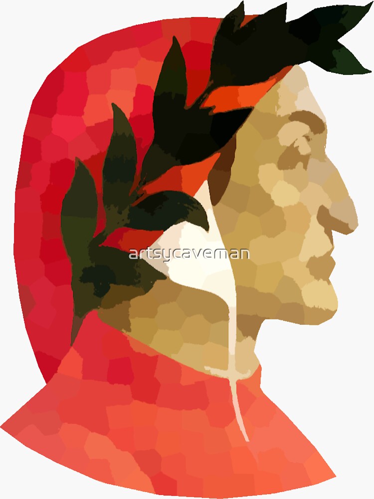 "Dante" Sticker for Sale by artsycaveman | Redbubble