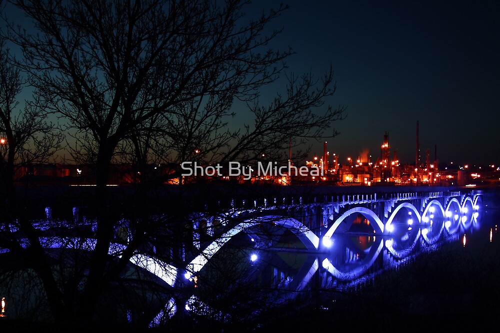 "Night Reflections - Historic 10th Street Bridge - Great Falls, Montana ...