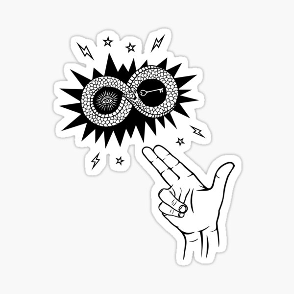 "finger guns bang" Sticker for Sale by windbush | Redbubble