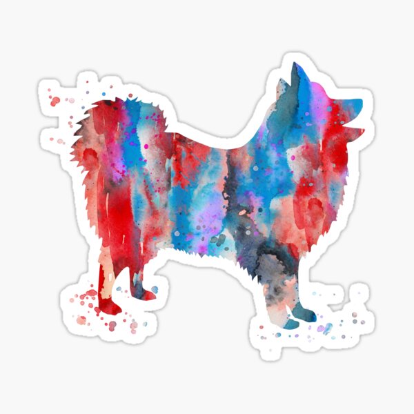 "Japanese Spitz" Sticker for Sale by Rosaliartbook | Redbubble