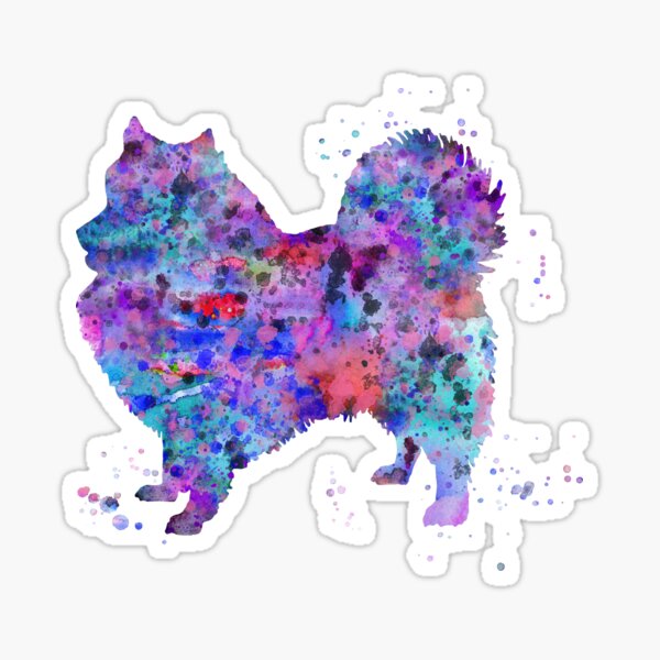 "Japanese Spitz" Sticker for Sale by Rosaliartbook | Redbubble