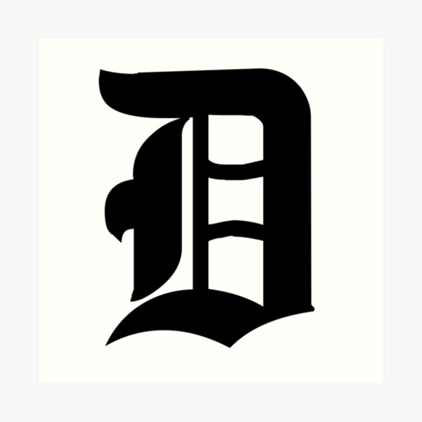 "D - old English font lettering" Art Print for Sale by Drayziken ...