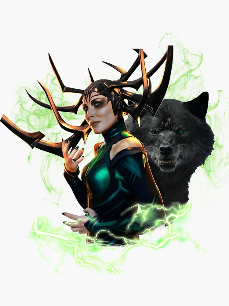"Hela: Thor Ragnarok, God of Death " Sticker for Sale by KiddCustoms ...