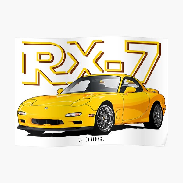 "Rx-7" Poster for Sale by lpdesigns1 | Redbubble