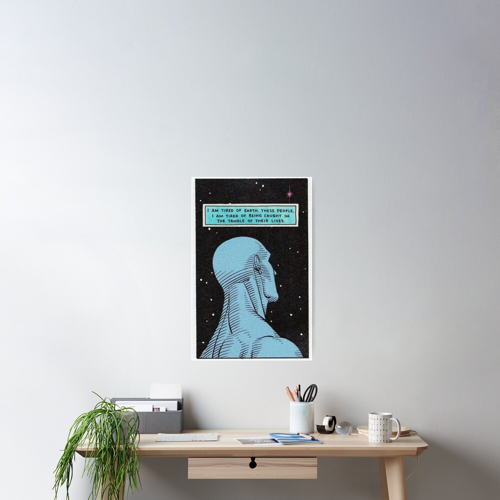 "Watchmen Dr Manhattan" Poster for Sale by bdanmartin | Redbubble