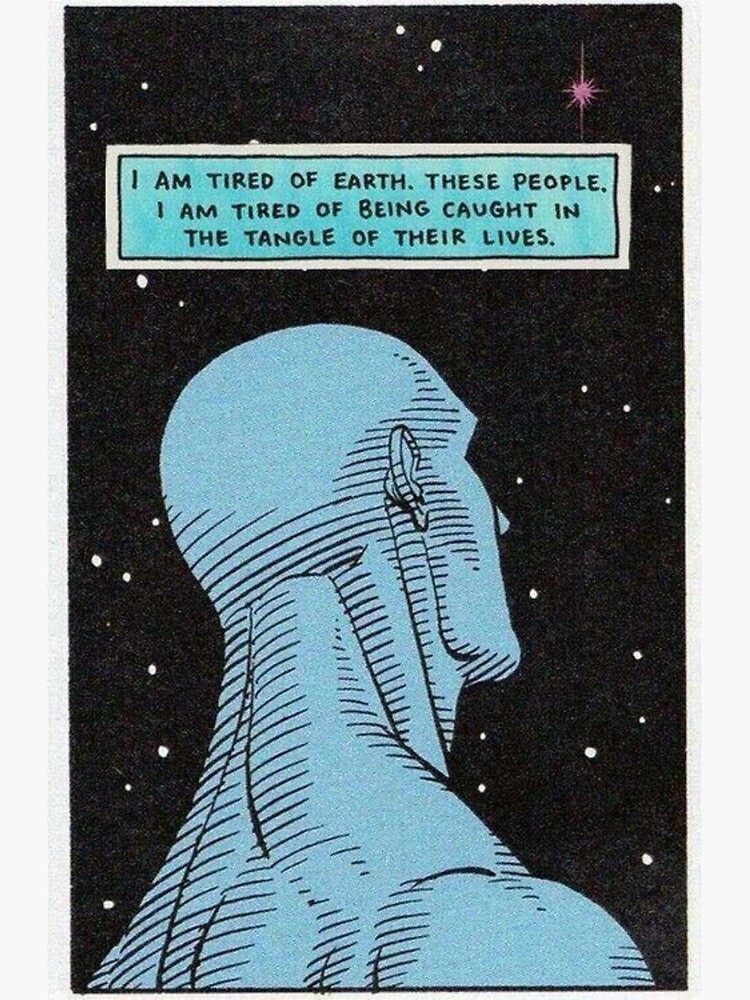 "Watchmen Dr Manhattan" Poster for Sale by bdanmartin | Redbubble