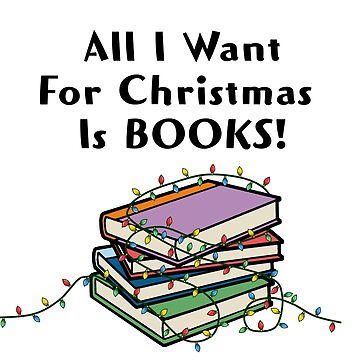 "Books for Christmas" Poster for Sale by Angie Fuentes | Redbubble