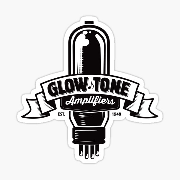 "The legend of vintage tube amps" Sticker by SerifsWhiskey | Redbubble