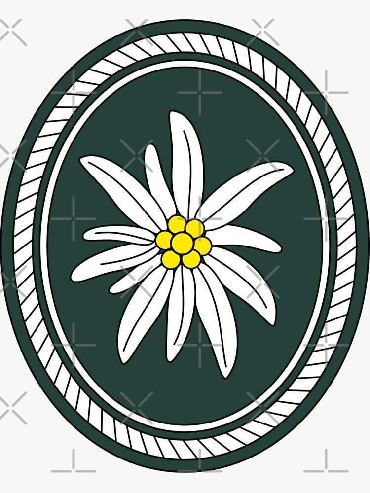 "1st Mountain Division (Bundeswehr) Edelweiss" Sticker for Sale by ...