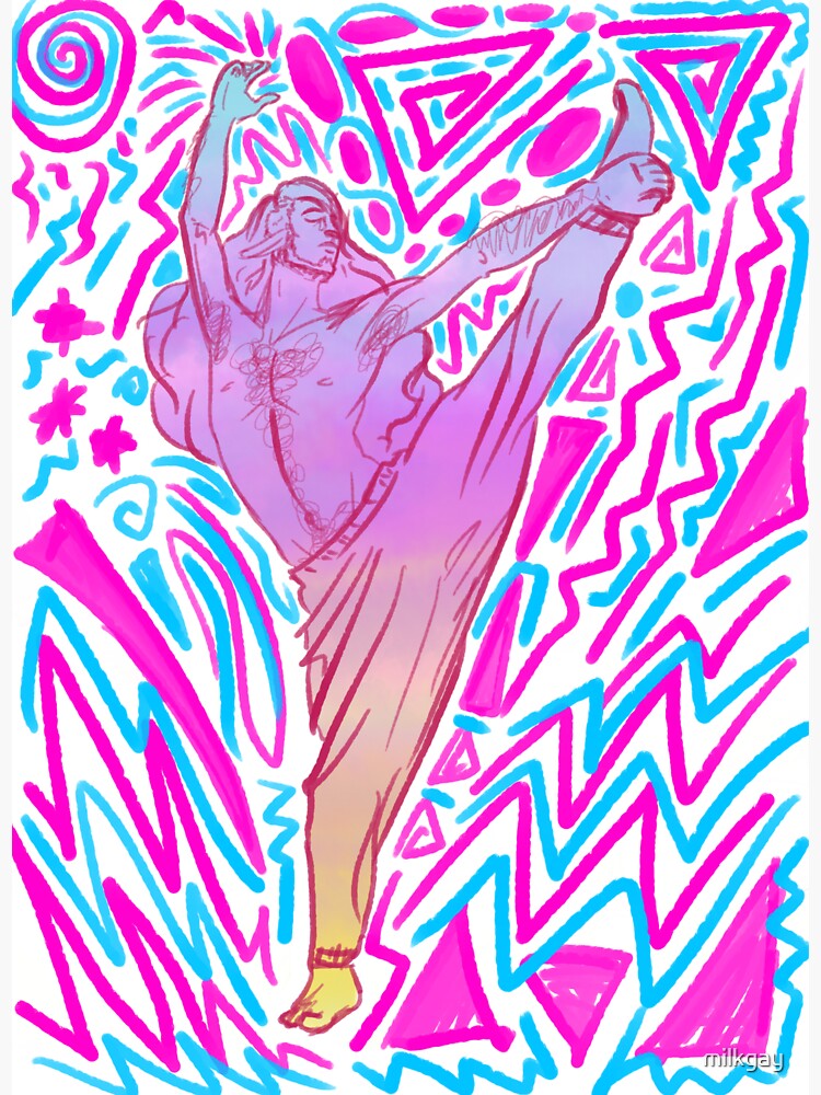 "yoga cad" Sticker by milkgay | Redbubble