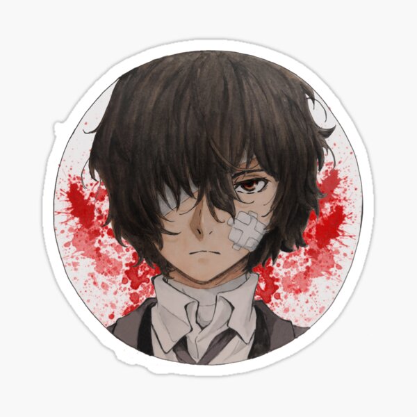 "Dazai Osamu - Bungou Stray Dogs" Sticker for Sale by hariko | Redbubble