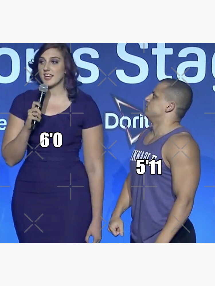 "6'0 vs 5'11 tyler1" Sticker for Sale by HangLooseDraft | Redbubble
