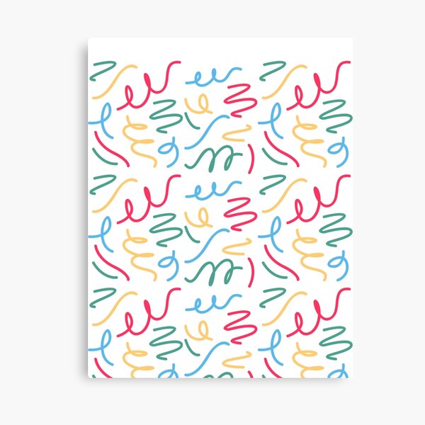 Squiggly Lines Canvas Prints | Redbubble