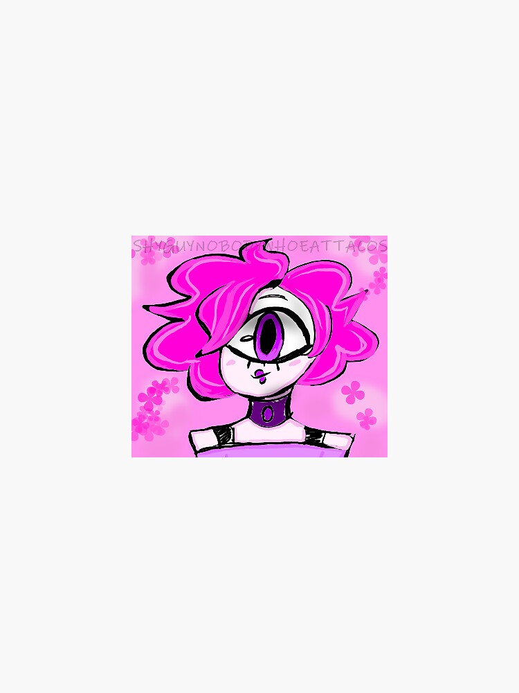 "Goth Pink Cyclops" Sticker for Sale by shyguynobody | Redbubble