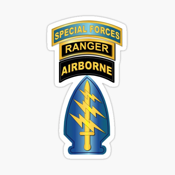 "SOF - Airborne - SF SSI - SF Tab - Ranger Tab" Sticker for Sale by ...