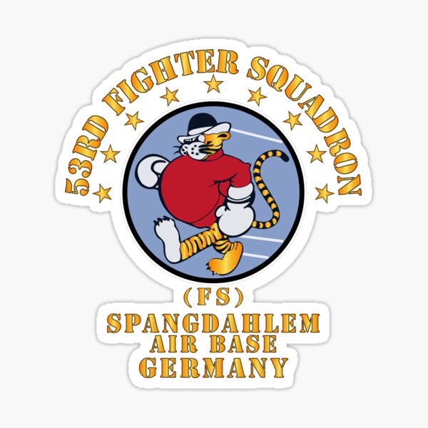 "USAF - 53rd Fighter Squadron - FS - Spangdahlem AB Germany" Sticker by ...