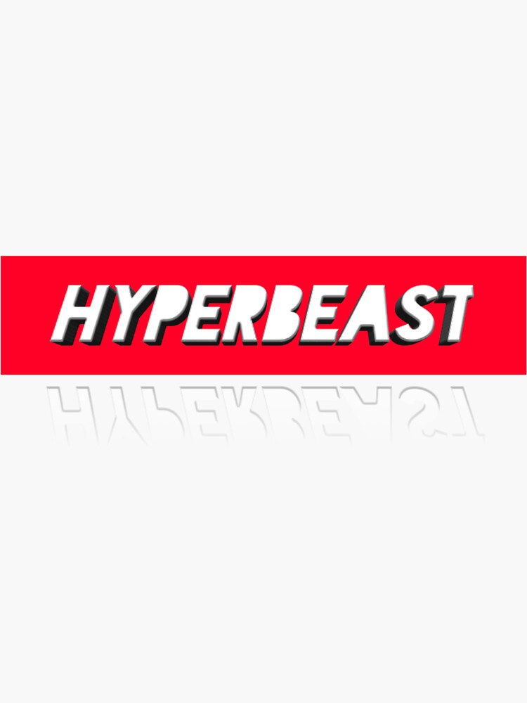 "Hyperbeast" Sticker for Sale by Rizalshop | Redbubble