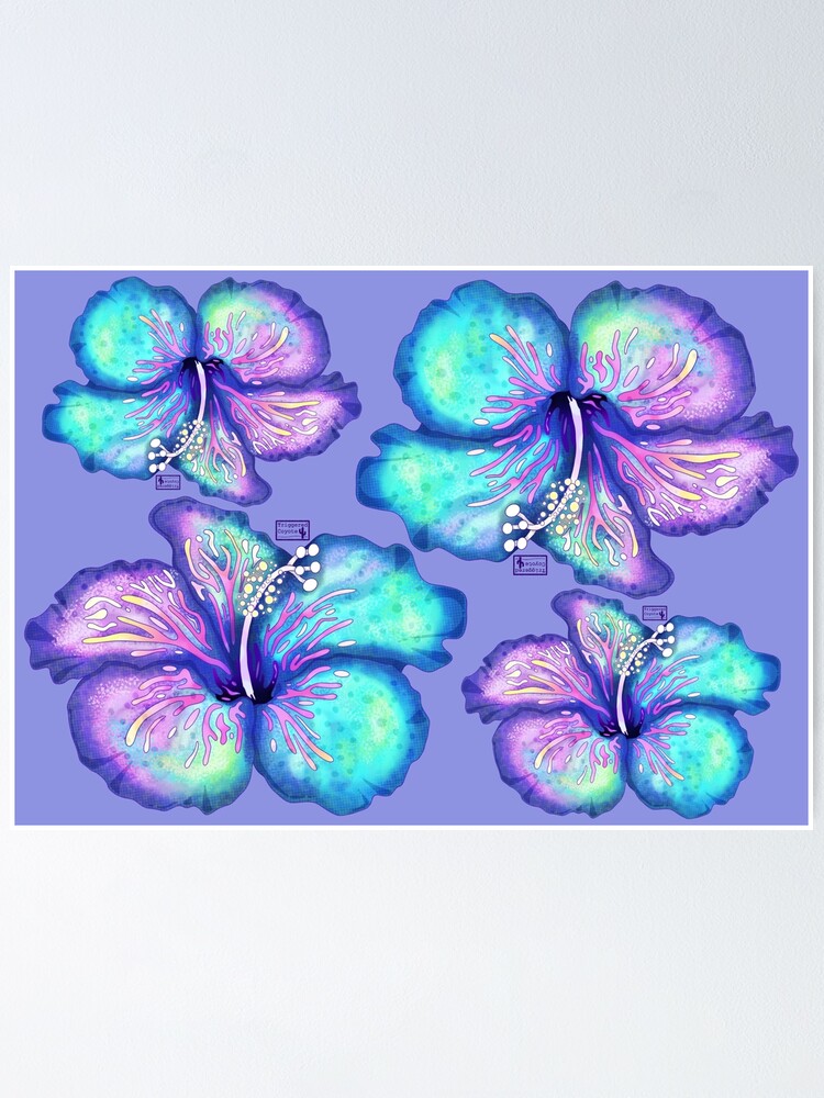 "Rad Flower" Poster by Trigger-Coyote | Redbubble