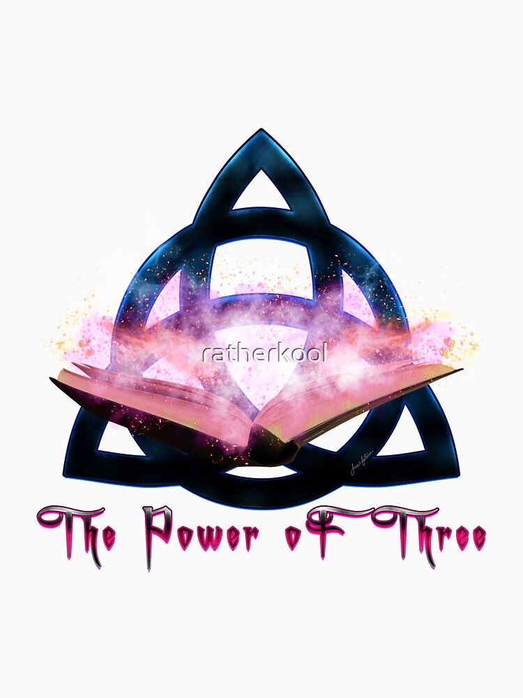 "The Power oF Three Neon Magic Book B" T-shirt by ratherkool | Redbubble