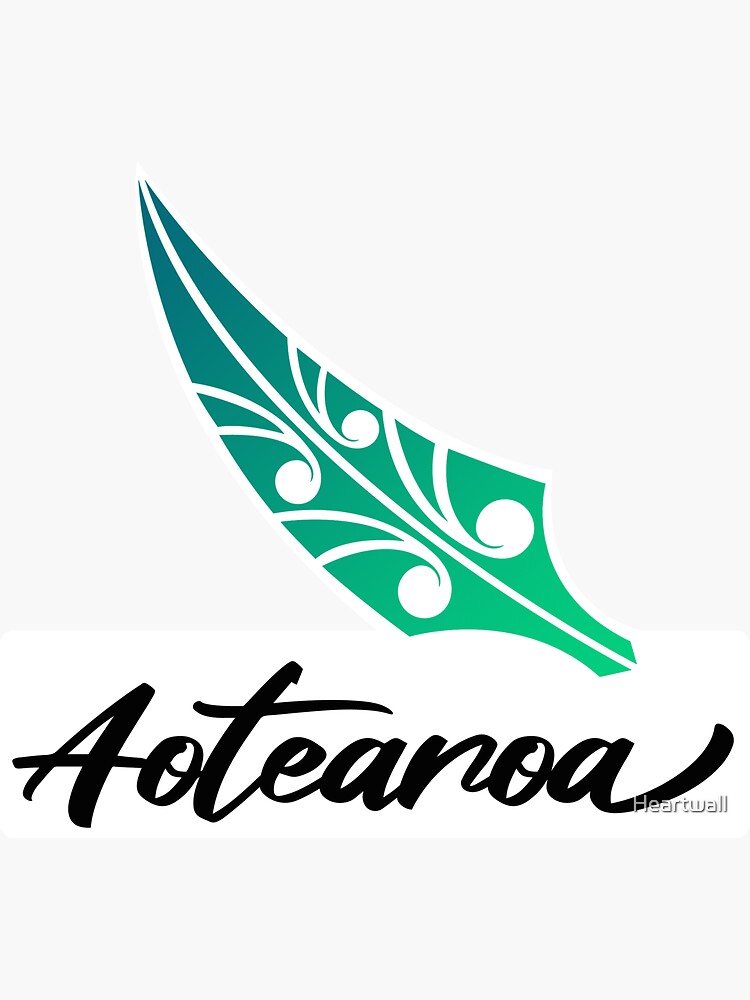 "Aotearoa Maori Design " Sticker by Heartwall | Redbubble