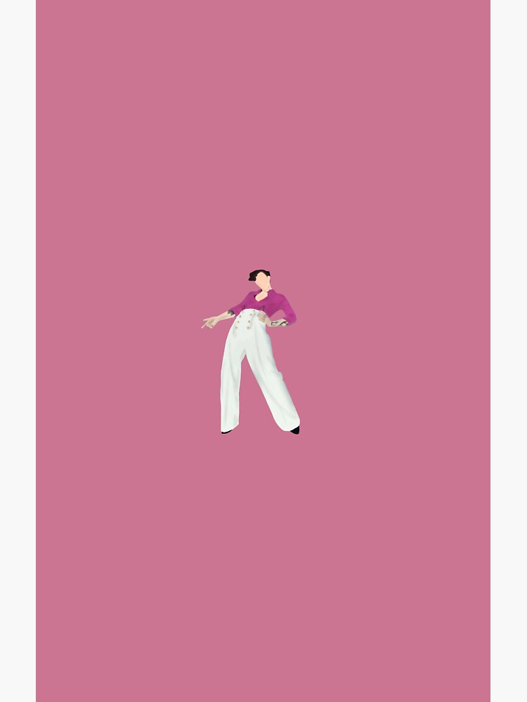 "Harry Styles Fine Line Print - Pink" Sticker by emmur-x | Redbubble
